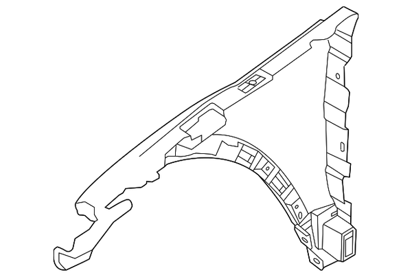 2012-2016 Range Rover Evoque Left Front Fender - OEM | Roverland Parts
